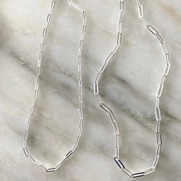 TL JSR Micro Paperclip Necklace – Seaside Gallery and Goods